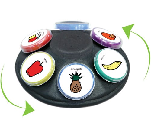 Enabling Talkable 6-Message Spinning Communication Device