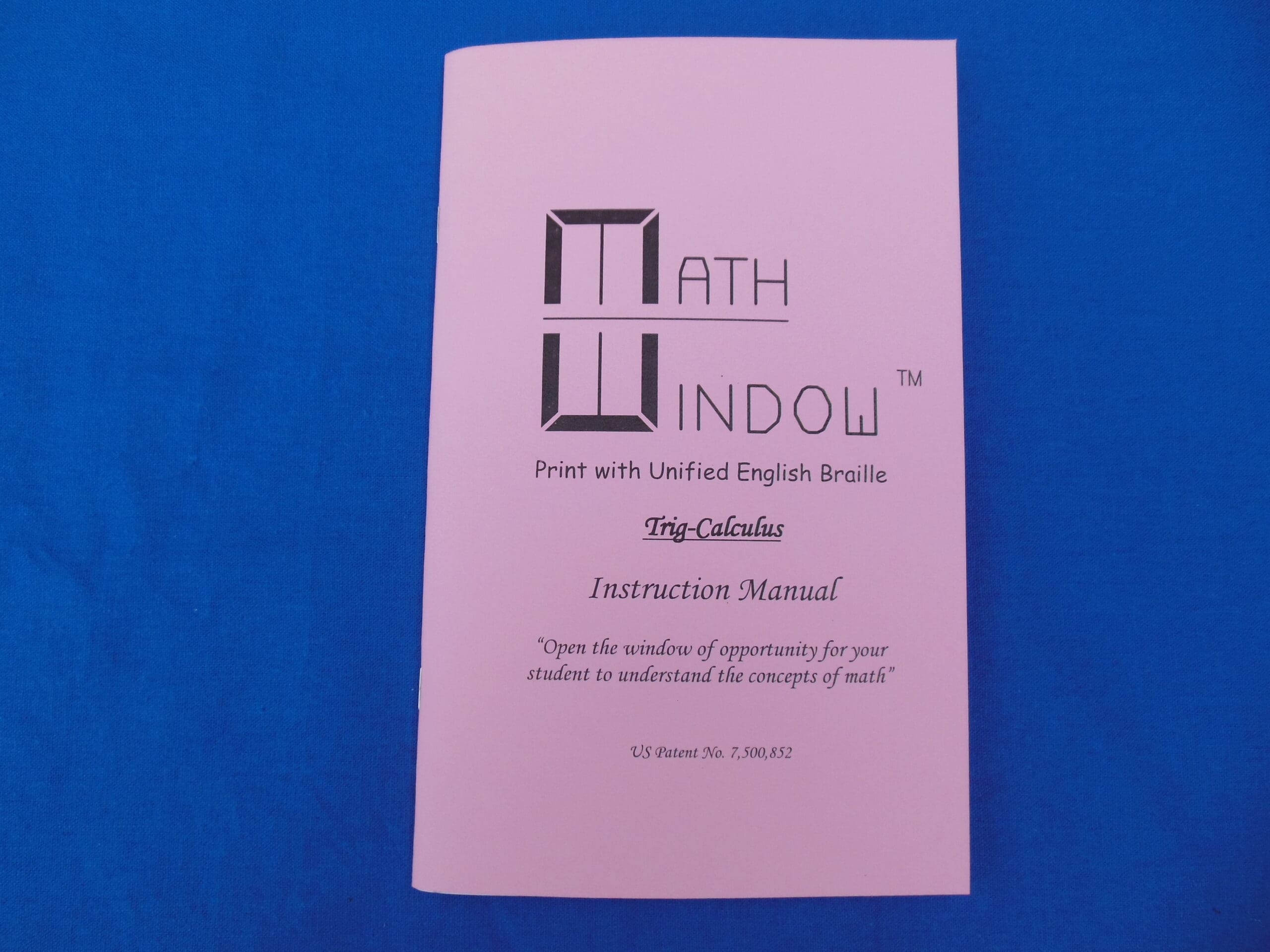 Trig-Calculus Instruction Manual