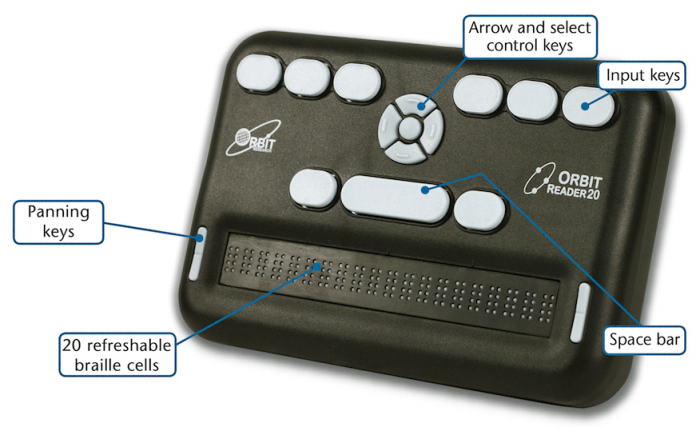 Orbit Reader 20 - Braille Display, Book Reader and Note-taker