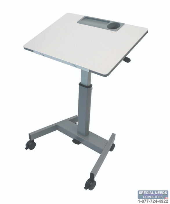 Luxor Pneumatic Adjustable Height Flip Top Student Desk/Nesting Desk